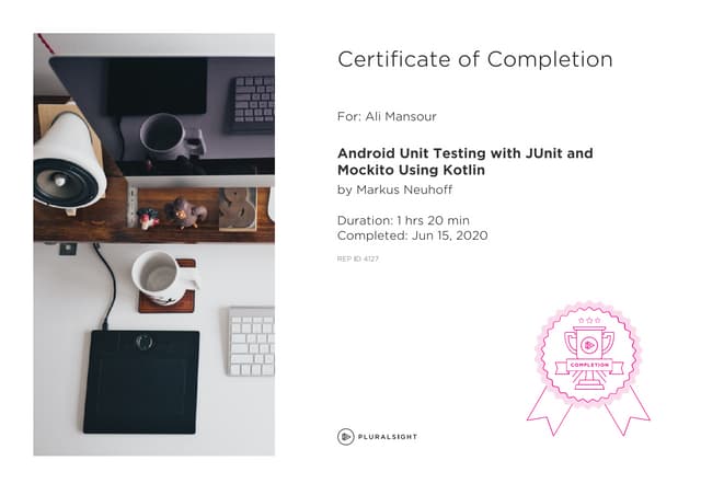 Android Unit Testing With Junit And Mockito Using Kotlin Certificate