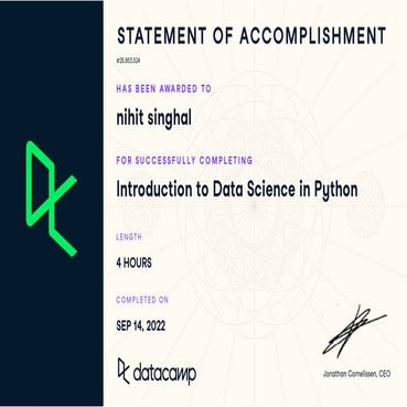Introduction to Data Science in Python | PDF | Science