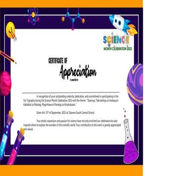 Science Month 2023 certificate .pptx