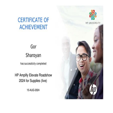 HP Inc Amplify Printing 2024 for HP Incs certification of Sales | PDF