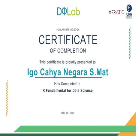 R Fundamental for Data Science | PPT