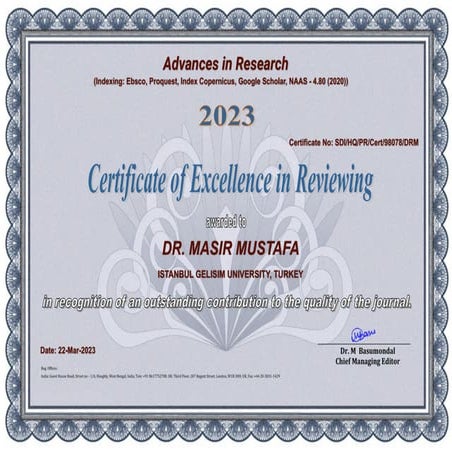 DR. MASIR MUSTAFA | PDF