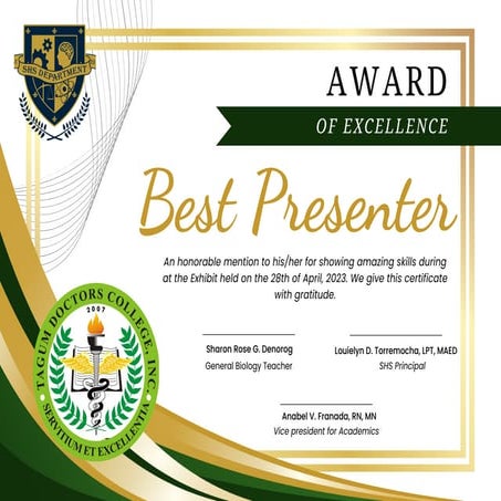 Certificate For Awards Pdf