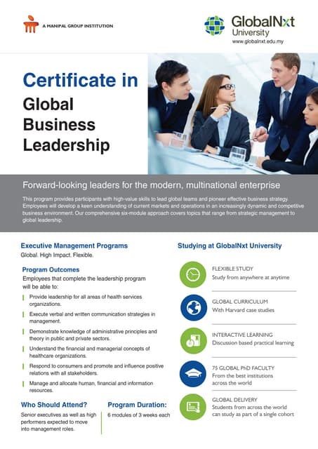 Pdinh Leadership Brochure | PPT