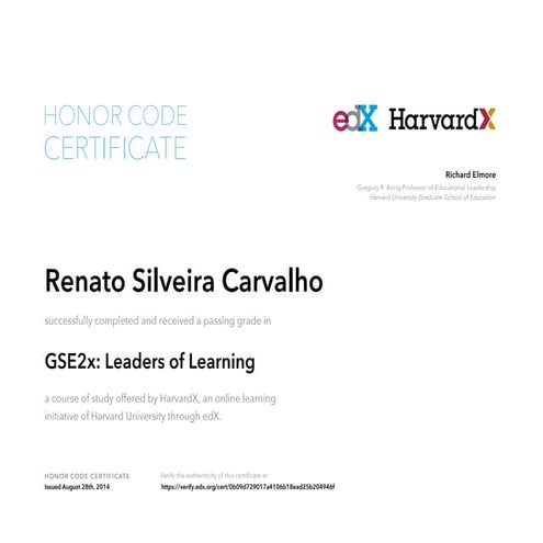 Leaders of Learning - edX / HarvardX | PDF