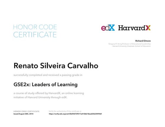 HarvardX GSE2x Certificate _ edX2 | PPT