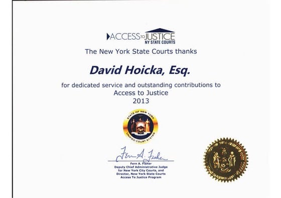 Certificate of Appreciation 2015 David Hoicka, Singapore State Courts ...