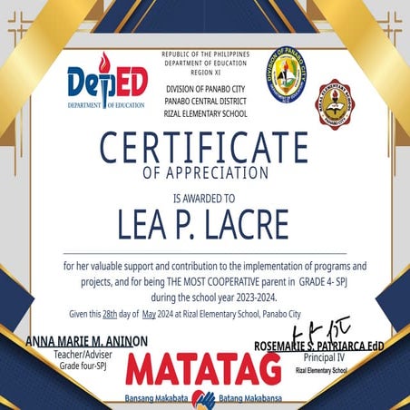 Certificate-of-parents recognition .pptx