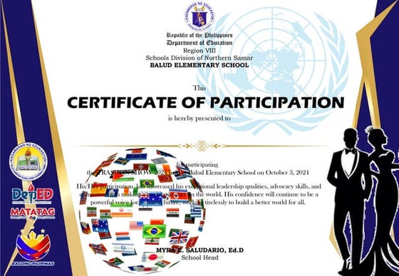 Sample editable certificate WITH HONORS 2023 - 2024.docx | Professional ...