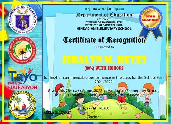 Certificates with honors | PPTX | Graduation | Personal Celebrations ...