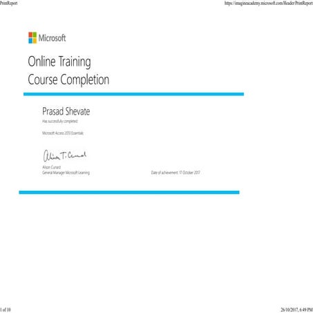 Microsoft Certificate Online Training | PDF