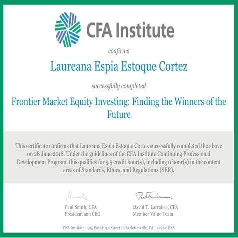 Frontier Market Equity Investng: Findings the Winner of the Future | PDF