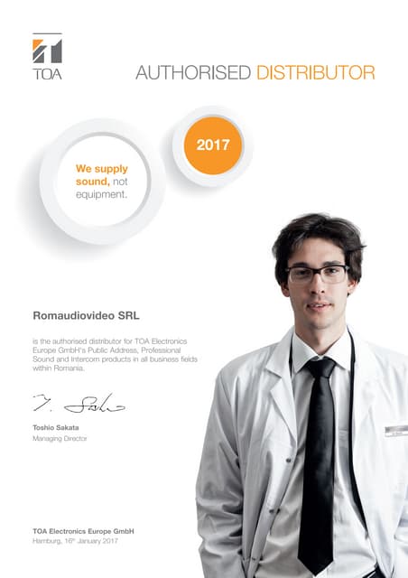 B tech 2017 - distributor certificate Romania | PDF