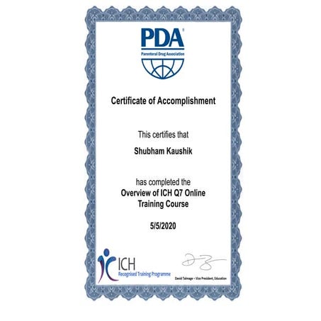 ICH Q7 GMP for APIs | PPT