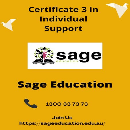 How Can Certificate III in Individual Support Shape Your Career? | PDF