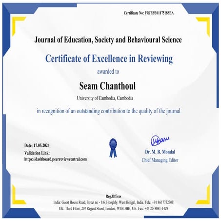 certificate_65471.pdf as the peer editor | PDF