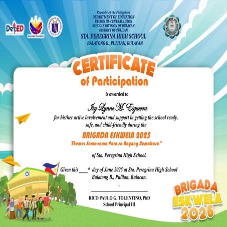 CERTIFICATE and DONATION RECEIPT BRIGADA ESKWELA 25.pptx