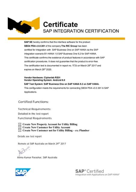 SBO4 PDA for SAP Business One Brochure | PDF