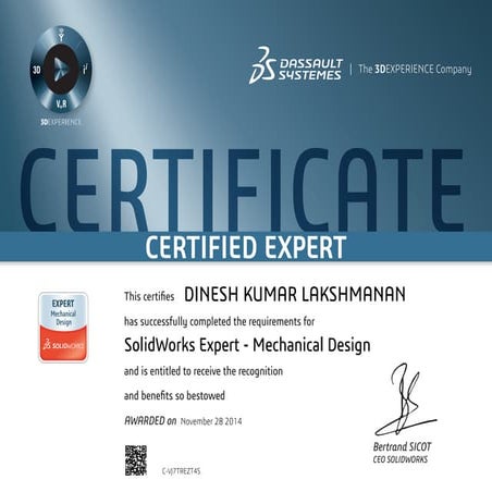 Certified Solidworks Expert | PDF | Technology & Computing