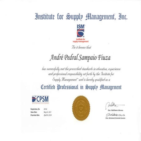 Certified Professional in Supply Management® (CPSM®) | PDF