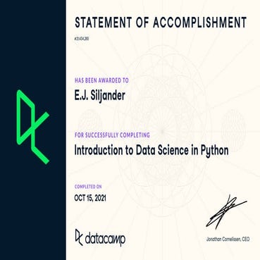 Certificate ds py_es | PDF