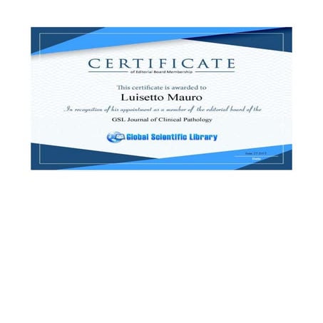 Certificate editorial board member luisetto m 2017 gsl journal of ...