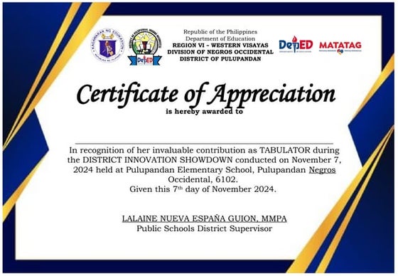 DFOT PARTICIPATION CERTS FOR PARTICIPANTS | PPT