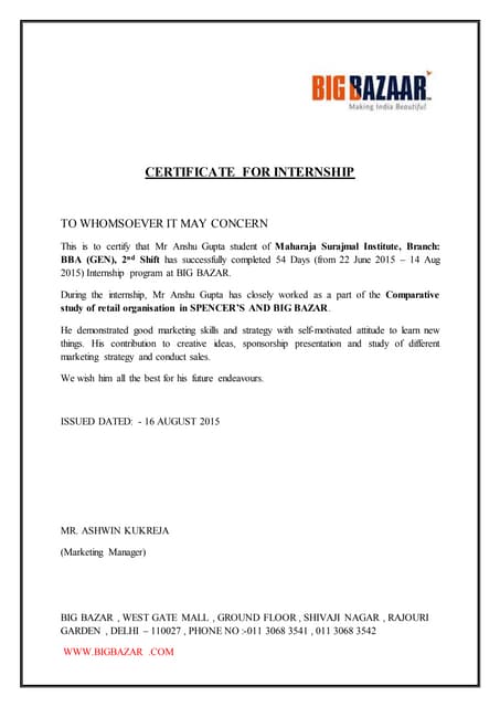 Relieving letters and format | PDF