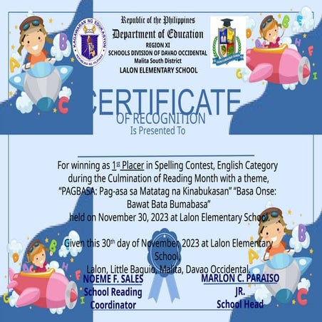 National Reading Month Celebration Certificate [Autosaved].pptx