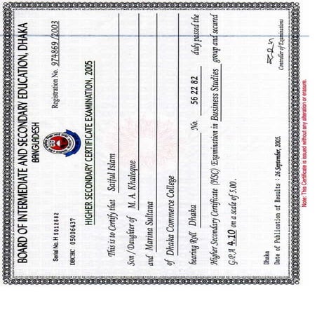 Certificate for year_12 | PDF | Education