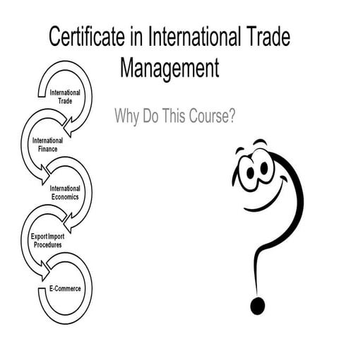 Certificate In International Trade Management | PPT