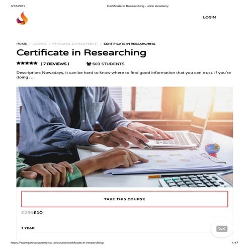 Certified Information Systems Professional - John Academy | PDF