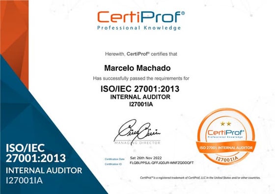 ECC-CEH-Certificate Marcelo Aguiar Machado Jr | PPT