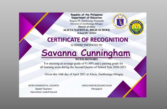 GAD CERTIFICATE.pptx | Education