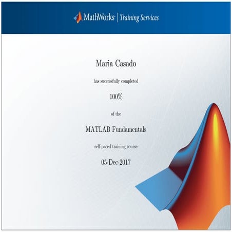 Certificate MATLAB fundamentals | PPT