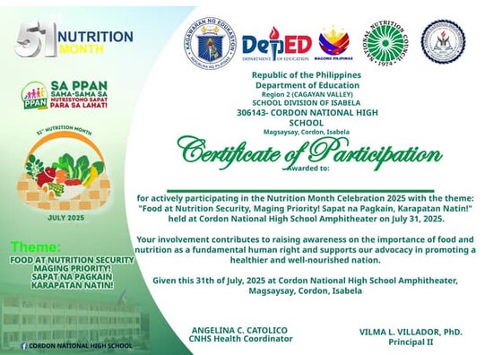 Nutrition Month 2025 TARP.pptx presentation | PPTX