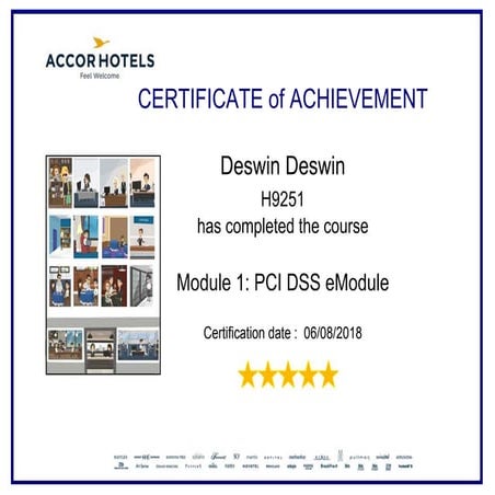 Certificate of achievement module 1 pci dss e-module | PDF | Credit Cards | Personal Debt