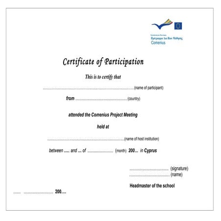 Certificate of attendance_comenius[1] | DOC
