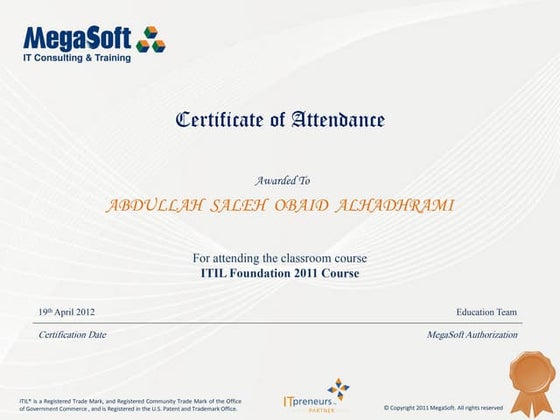3M FSD Certificate of attendance - Suzaan | PDF
