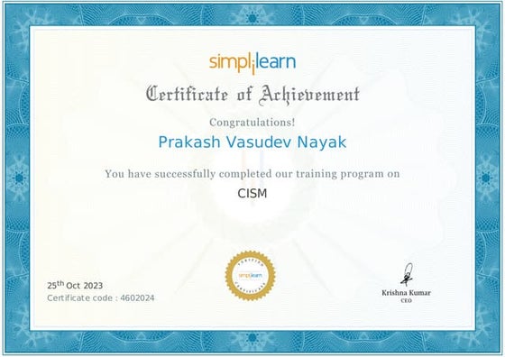 Masters in Cyber Security Expert – Certificate Of Completion – Certificate ID# 85630635 | PDF