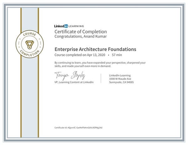 Certificate Ofcompletion Nosql Data Modeling Essential Training Ppt