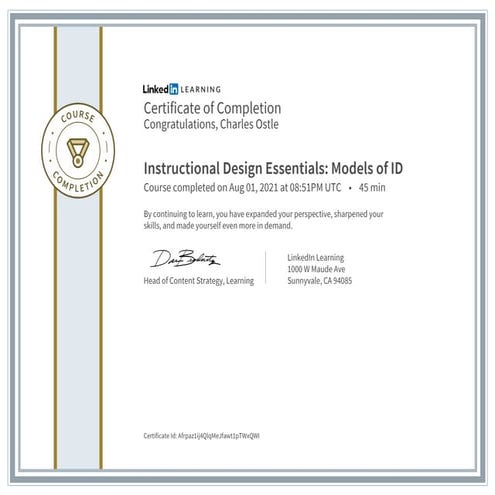 Instructional Design Essentials: Models of I.D. | PDF