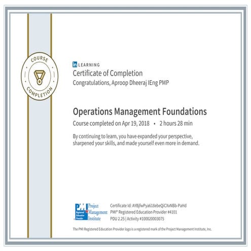 Certificate of Completion- Six Sigma- Greenbelt | PDF