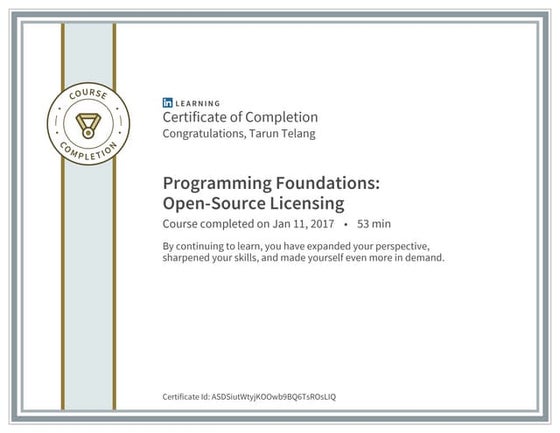 Certificate Of Completion For The Ultimate Data Structures Algorithms