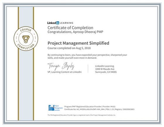Certificate ofcompletion cert prep pmi agile certified practitioner pmi ...
