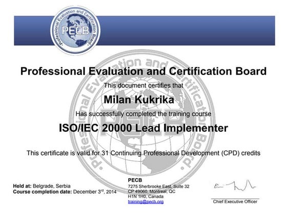 Certificate of course completion iso27005 rm_m_kukrika | PPT