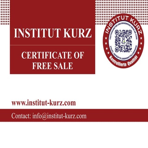 Certificate of Free Sale | PDF
