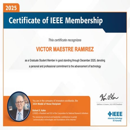 2025 Certificate of IEEE Membership - Institute of Electrical and ...
