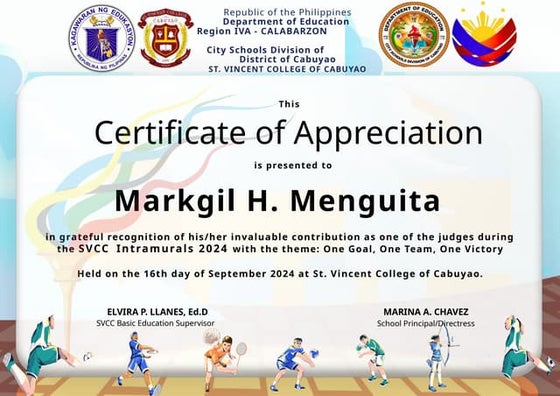 Sample editable certificate WITH HONORS 2023 - 2024.docx | Professional ...