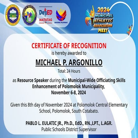 CERTIFICATE OF PARTICIPATION-REFRESHER COURSE 2024.pptx